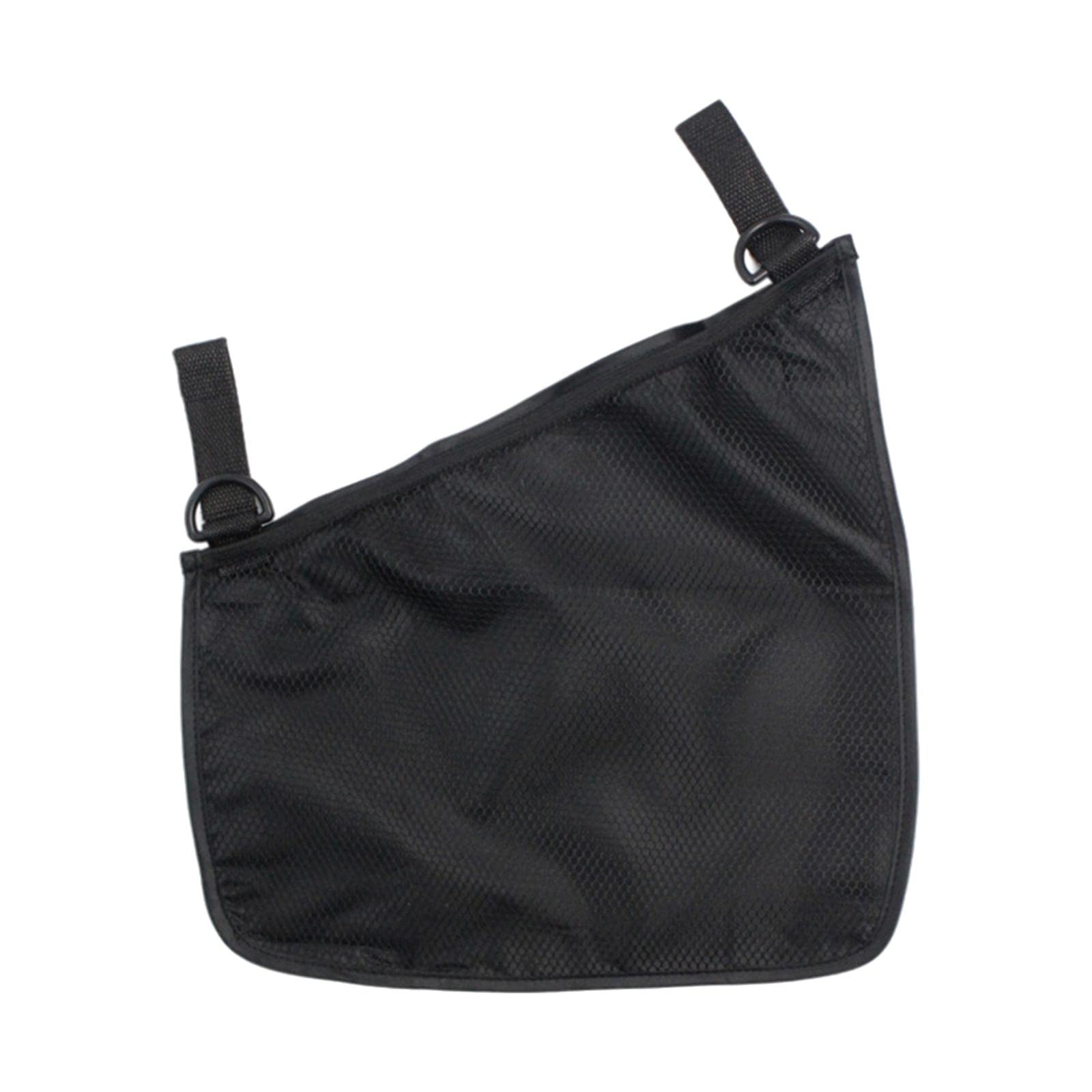 Colcolo Universal Multifunction Buggy Net Bag Baby Stroller Side Hanging Mesh Bags Organizer Pouch Lightweight Carrying Diapers Pocket Gift, Black