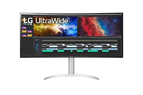 LG 37.5â 38BP85C-W 21:9 QHD+ UltraWide⢠Curved Monitor with HDR10, USB Type-Câ˘, and AMD FreeSyncâ˘, Black