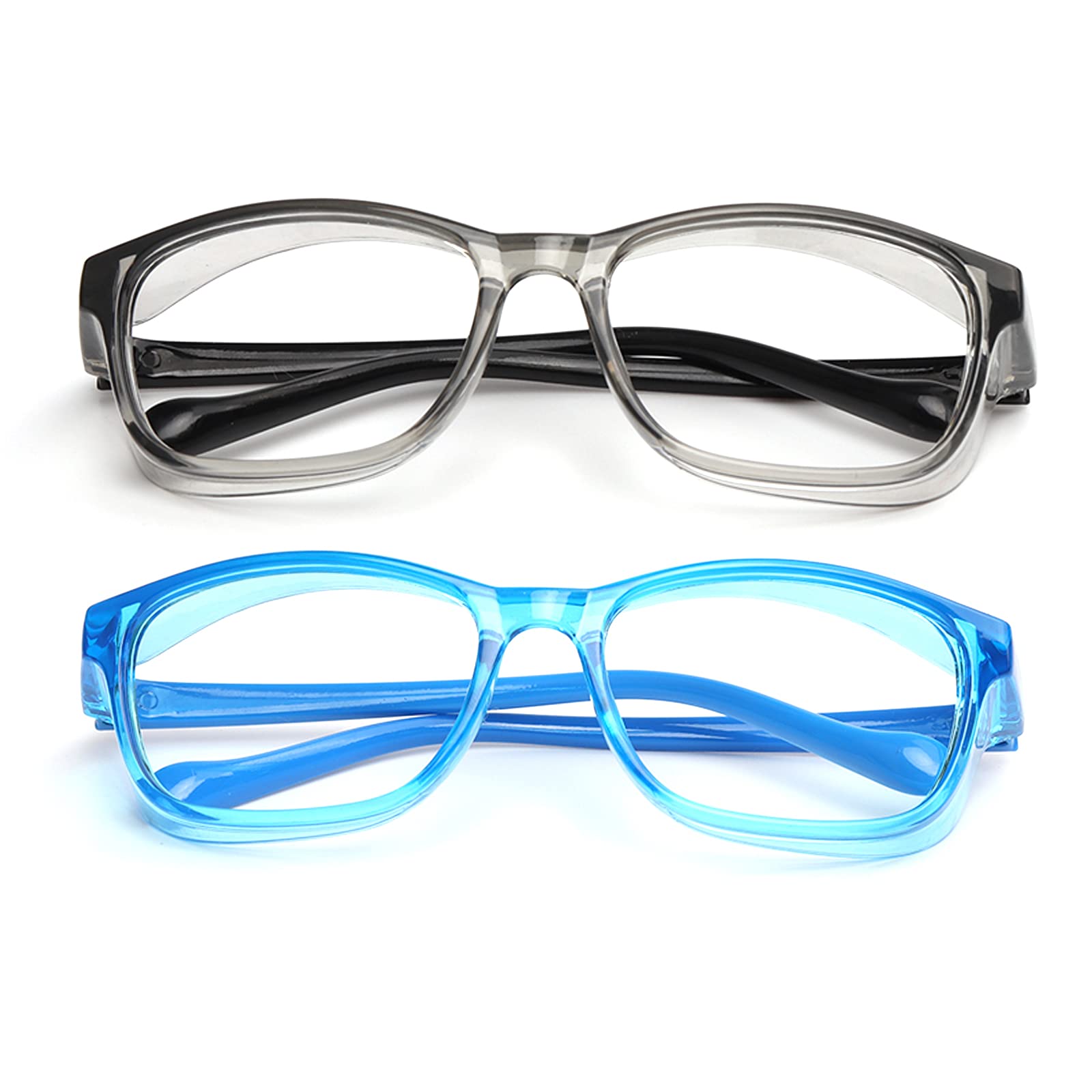 Outray 2 Pack Kids Anti Fog Safety Glasses with Side Shield & Blue Light Blocking Lens Protective Goggles Age 6-12