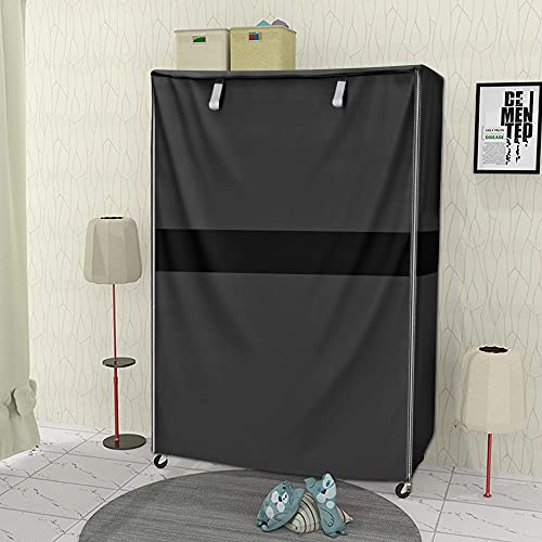 MOLLYAIR Shelf Cover Storage Rack Cover Used to Cover Sundries, 48x18x72in Grey
