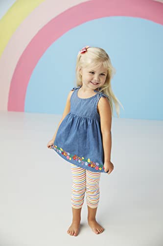 Mud Pie baby girls Floral Tunic Capri Set, Blue, 12-18 Months US