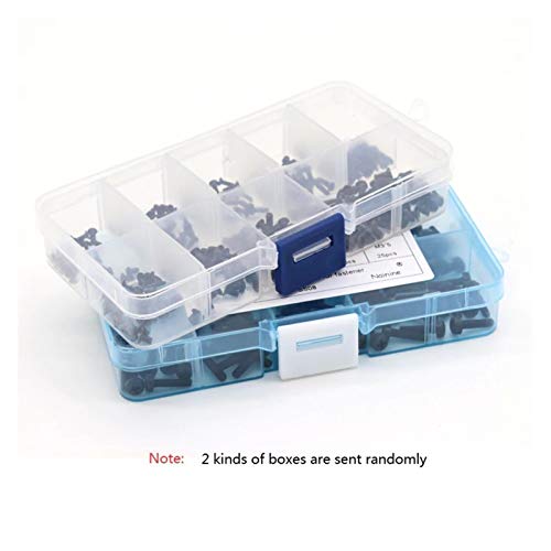 OPYTR Screw Anchors M2 M2.5 Laptop Notebook Screws Set Computer Electronic Digital Mini Mechanical Assortment Repair Kit Hardware Anchors (Size : 250pcs)