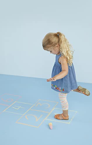 Mud Pie baby girls Floral Tunic Capri Set, Blue, 12-18 Months US