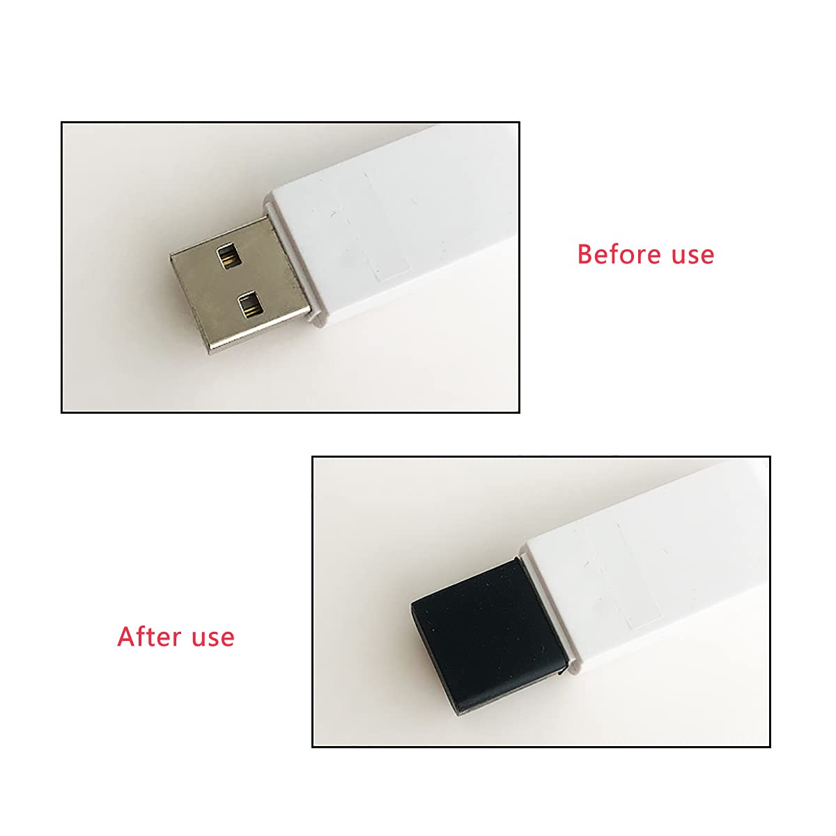 10PCS USB Port Protective Cover,USB A Male Anti Dust Plug Stopper Cap Cover Protector Lids USB Interface Protector for USB Male Ports (Red)