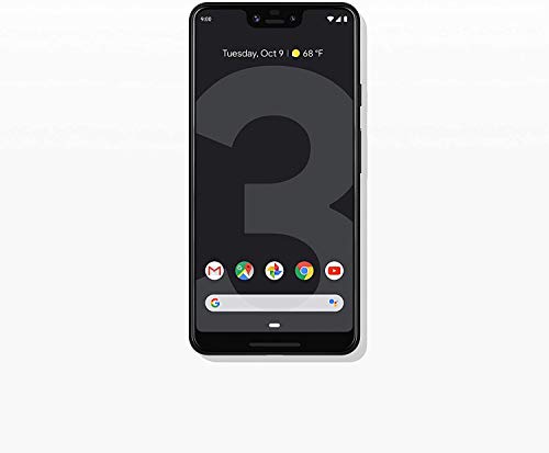 Google Pixel 3 XL (64GB, 4GB RAM) 6.3" QHD+, IP68 Water Resistant, Snapdragon 845, GSM/CDMA Factory Unlocked (AT&T/T-Mobile/Verizon/Sprint) Just Black (Renewed)