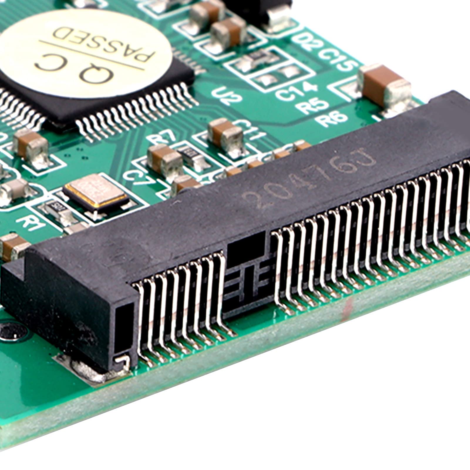 44pin Standard Male IDE Connector Cards for MSATA SSD, Laptop 1.8in IDE PCI E SSD Hard Drive Adapter Card, Compatible for DOS/Win3.1/NT4/98SE/ME/2000//XP/Vista/UNIX/Linux