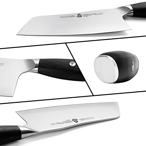TUO Kitchen Knife - Heavy Duty Kitchen Knife, Multi-functional Knife for Bone Poultry Meat Fish - German Steel & Pakkawood Handle with Safety Lock - Falcon Series with Gift Box