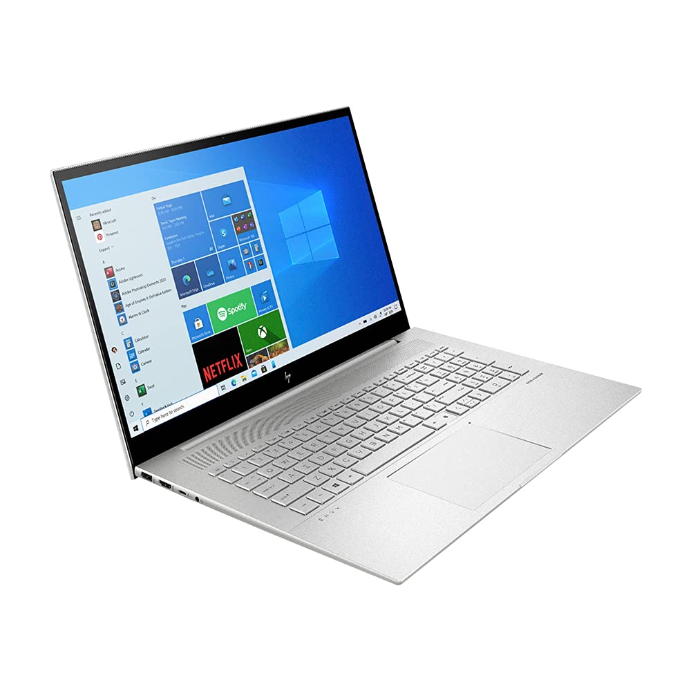 HP 2022 Envy 17.3" FHD Touchscreen Laptop Computer, 11th Gen Intel Core i7-1165G7, 16GB RAM, 1TB PCIe SSD, Backlit Keyboard, Iris Xe Graphics, Webcam, B&O Audio, Win 11 Pro, Silver, 32GB USB Card