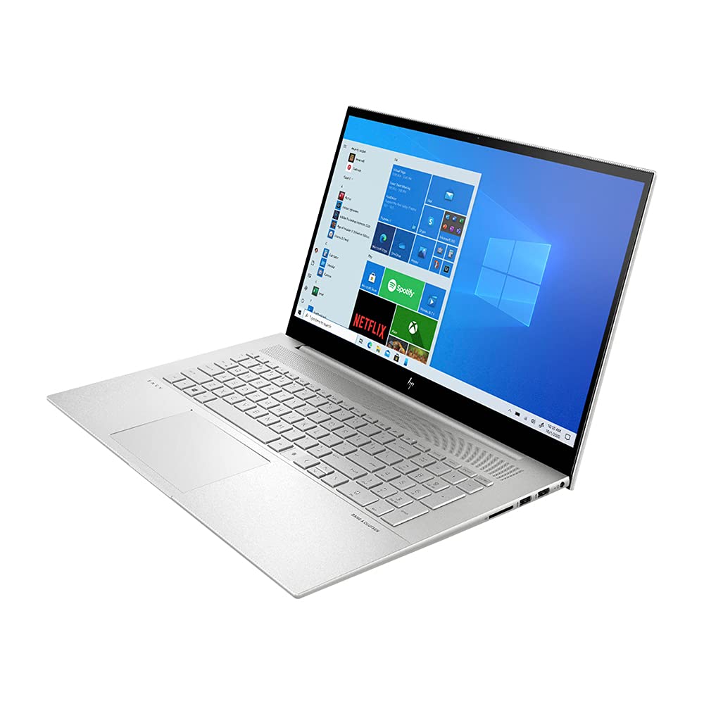 HP 2022 Envy 17.3" FHD Touchscreen Laptop Computer, 11th Gen Intel Core i7-1165G7, 16GB RAM, 1TB PCIe SSD, Backlit Keyboard, Iris Xe Graphics, Webcam, B&O Audio, Win 11 Pro, Silver, 32GB USB Card