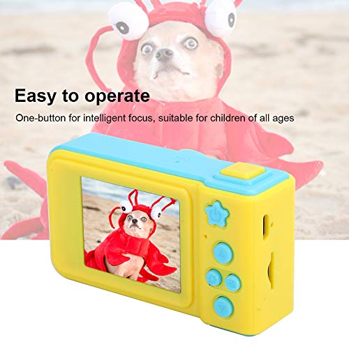 Kids Digital Dual Camera, HD Digital Video Camera Toy Little Kids, for Leisure and Entertainment for Kids for More Creative Ways(Blue (no Memory Card))