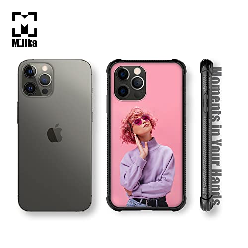 milika Custom Pictures Phone Case for iPhone 12 Pro max Personalized Phone Cases Customized Slim Soft and Hard tire Shockproof Protective Anti-Scratch Phone Cover Case Make Your Own case