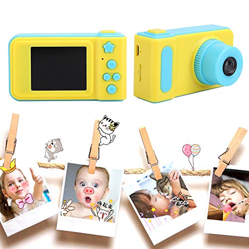 Kids Digital Dual Camera, HD Digital Video Camera Toy Little Kids, for Leisure and Entertainment for Kids for More Creative Ways(Blue (no Memory Card))