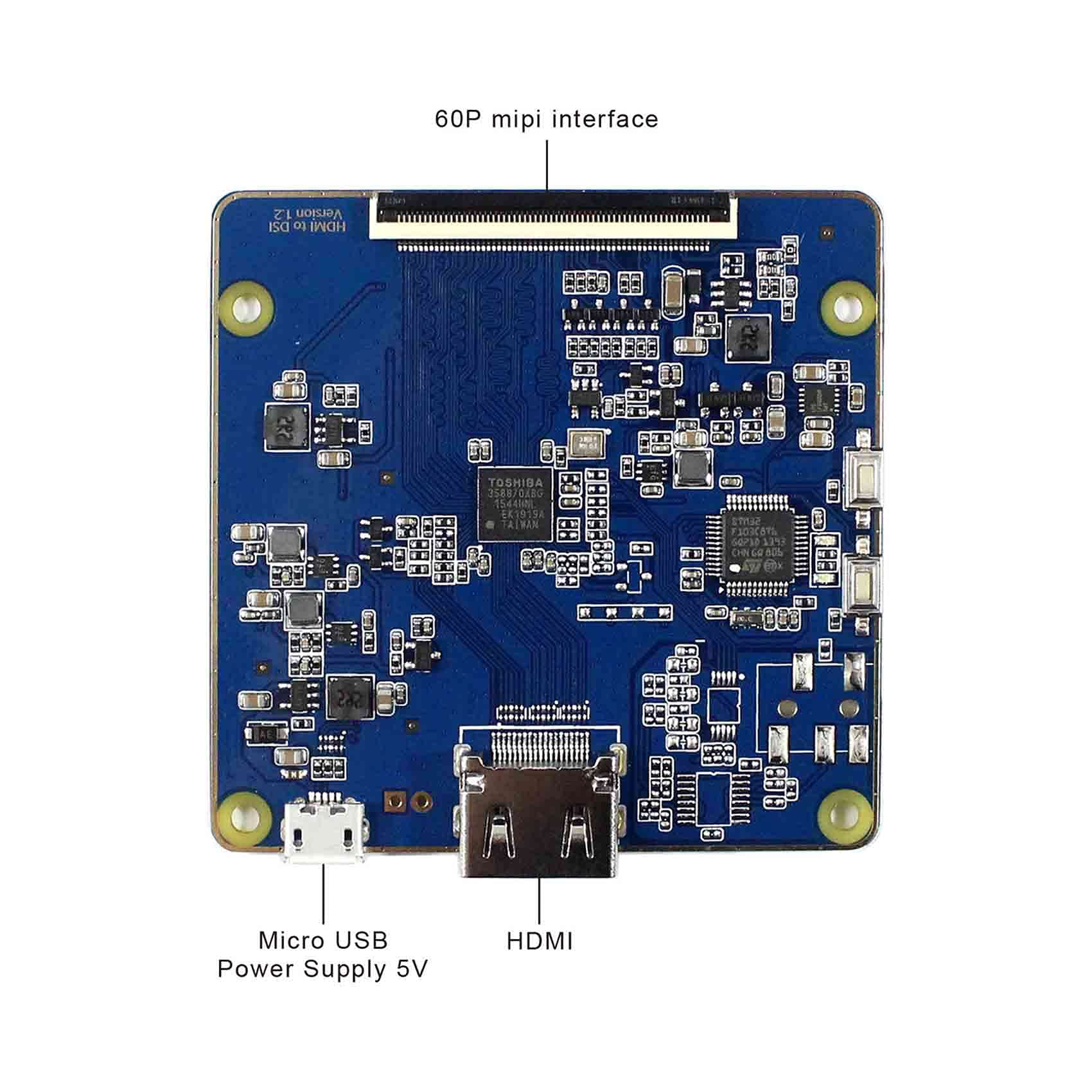 VSDISPLAY 5.5" 5.5 Inch H546UAN01.0 2160X3840 VR Projection 3D Printing LCD Screen with HD-MI to Mipi LCD Controller Board VS-HDMITMIPI-4K V2