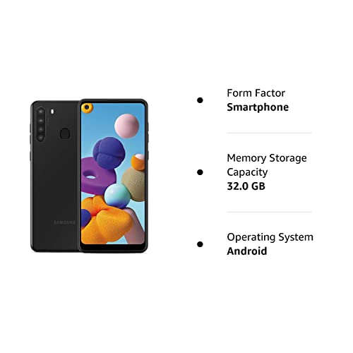 SAMSUNG Galaxy A21 A215U 6.5-inch T-Mobile/Sprint Locked 32GB Android Smartphone (Renewed)