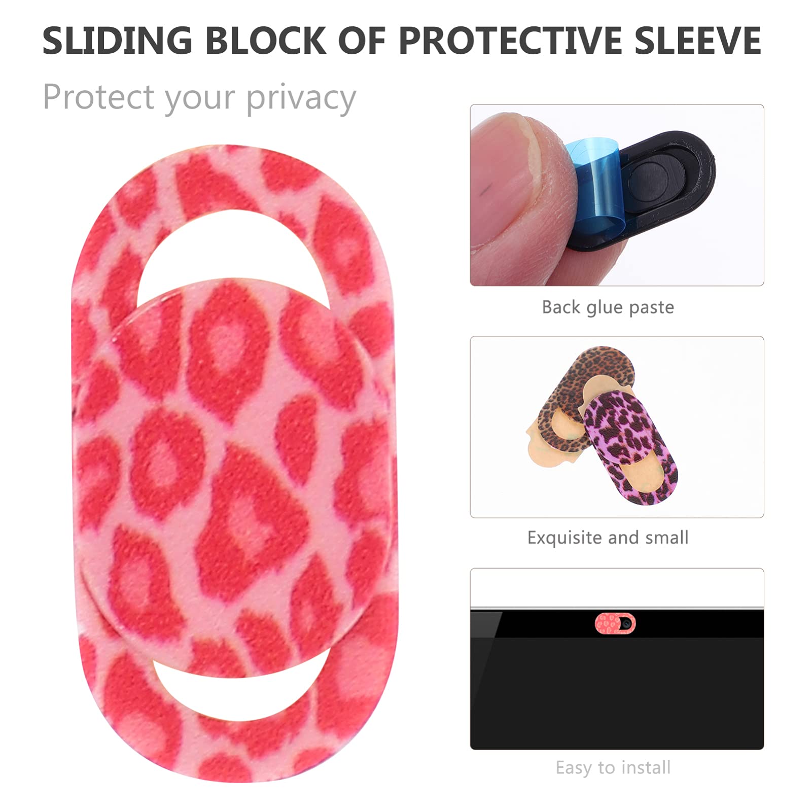 SOLUSTRE 10pcs Camera Cover Adhesive Webcam Slide Cover Tablet Camera Slide Laptop Camera Slide Laptop Webcam Cover Tableta Web Camera Slide Webcam Blocker Abs Slider Protector Computer