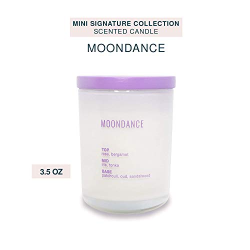Mini Scented Candle by Studio Oh! - Moondance - 3.5-Ounce Coconut-Soy Blend Wax Scented Jar Candle for Home & Office or Travel - Burns up to 26 Hours