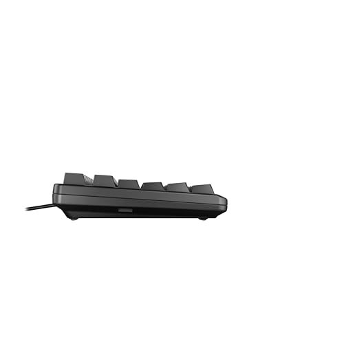 CHERRY G80-3000N RGB TKL, French layout, AZERTY keyboard, wired keyboard, mechanical gaming keyboard, MX SILENT RED SWITCHES, black