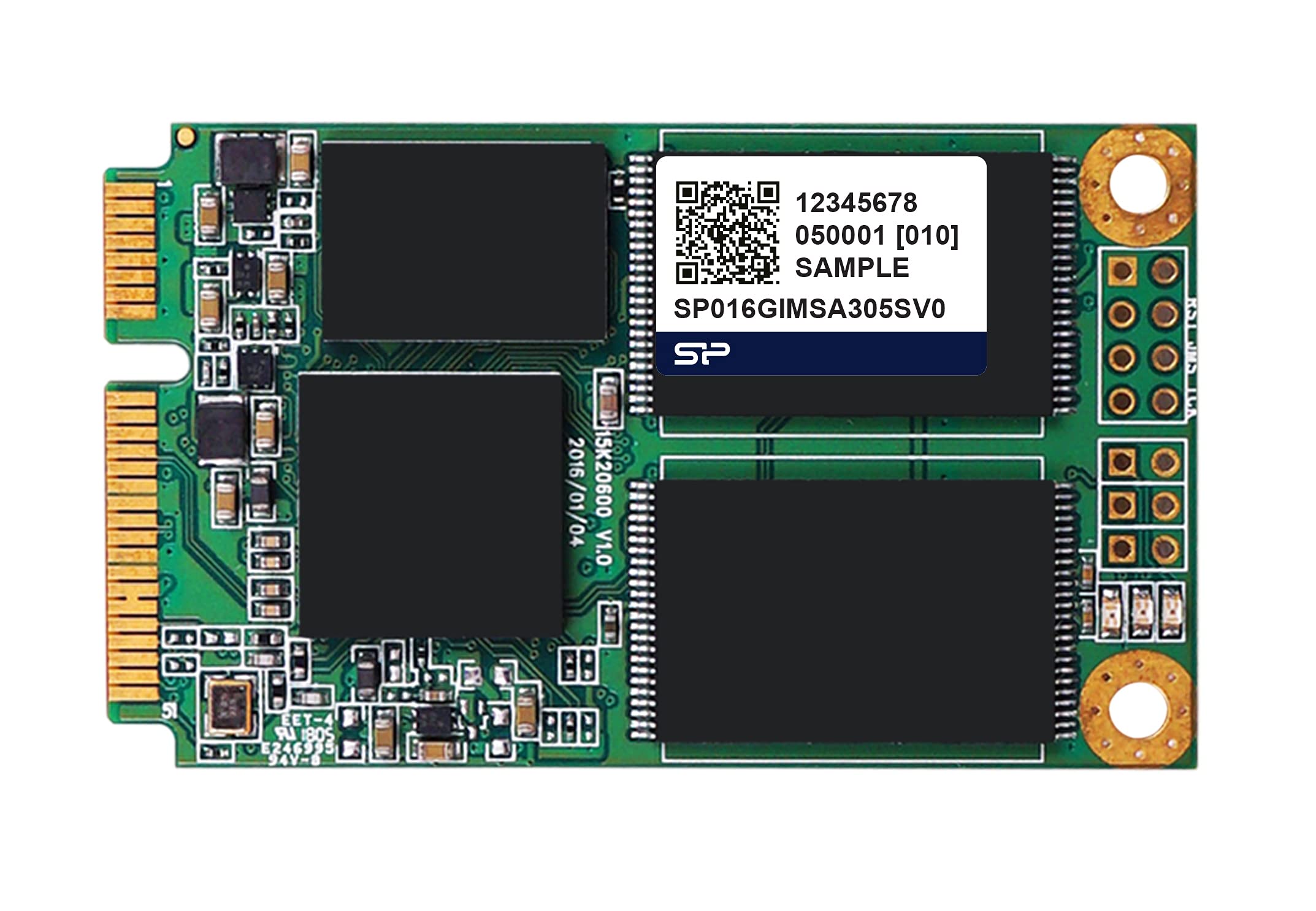 16GB Silicon Power MSA300SV MLC SATA3 mSATA Industrial Solid State Disk