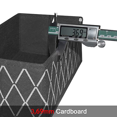 VERONLY Dresser Drawer Organizers for Clothing - Fabric Closet Organizers and Storage for Baby Clothes,Bra,Socks,Underwear,Closet,6pcs Pack, Gray