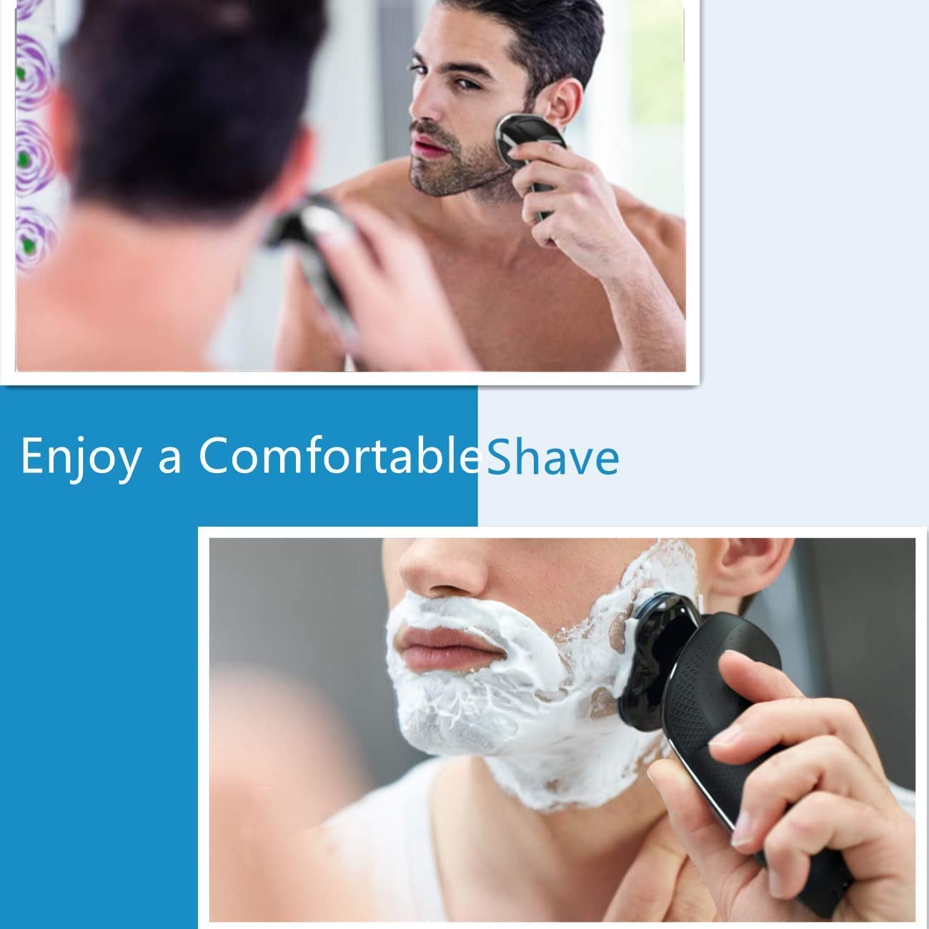 SH30 Replacement Heads for Philips Norelco Series 3000, 2000, 1000 Shavers and S738, Compatible with Philips ComfortCut Blades Shaving Heads like S1560 S3310,Norelco One Blade Replacement Heads.3-Pack