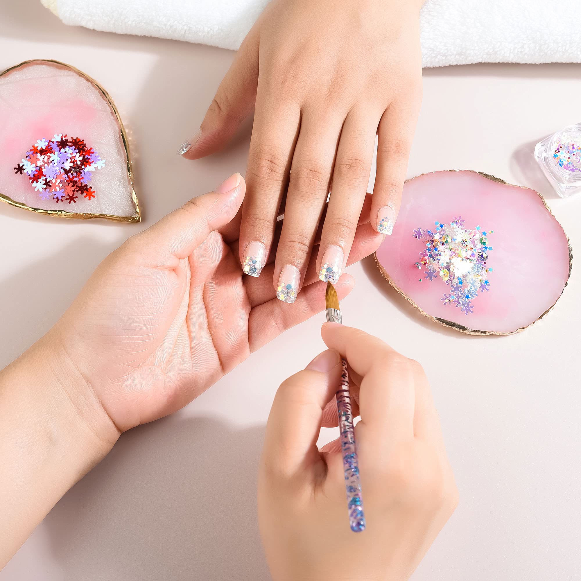 1 Piece Nail Art Palette Nail Polish Palette Mixing Palette Makeup Plate Nail Plates for Nail Art Nail Tip Holder Nail Art Display