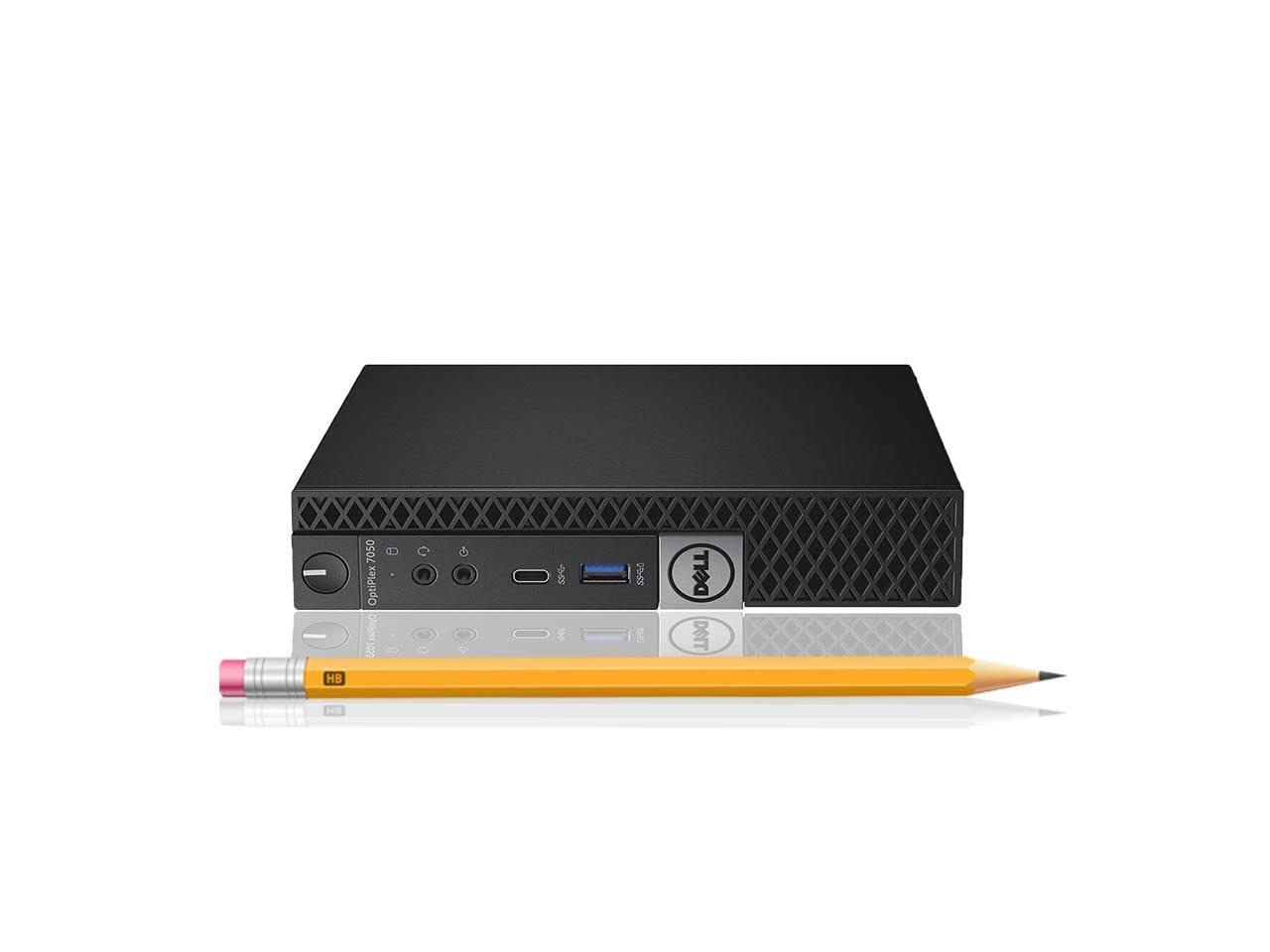 Dell Optiplex 7050 Micro Desktop i7-6700T UP to 3.60GHz 16GB DDR4 New 512GB NVMe M.2 SSD Wireless Keyboard Mouse WiFi BT Win10 Pro (Renewed)