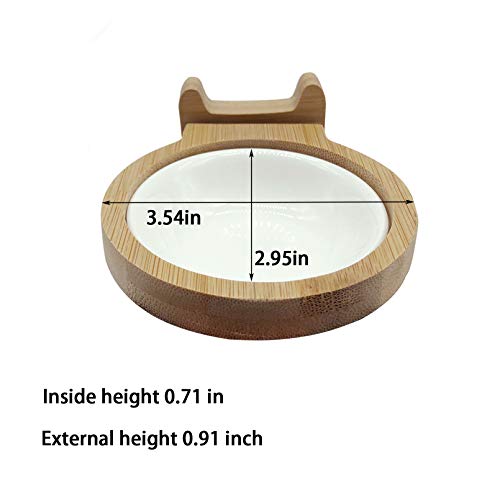 Hamster Food Bowl Ceramic Water Bowl Hanging Crates Mini Pet Bowl for Hamster Mice Bird Guinea Pig and Other Small Animals(2 Pack)