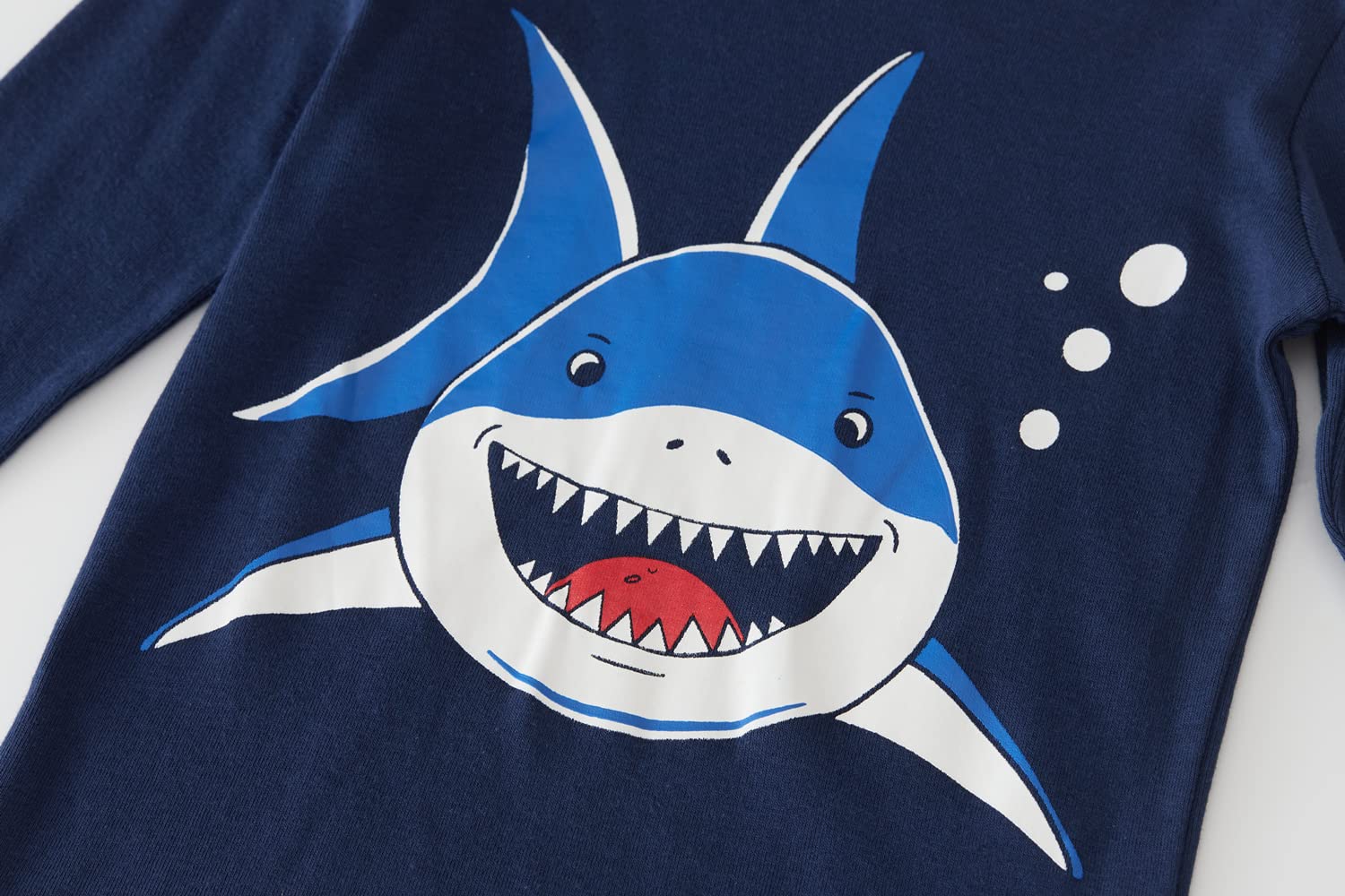 Boys Pajamas Set Shark 100% Cotton Long Sleeve Toddler Kids Pjs 2 Piece Children Sleepwear Size 6t
