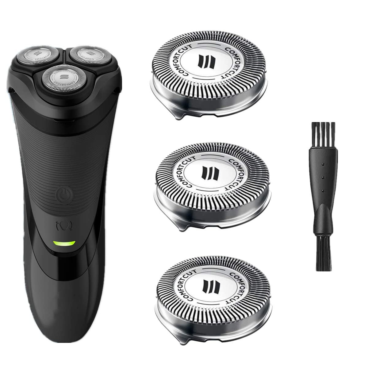 SH30 Replacement Heads for Philips Norelco Series 3000, 2000, 1000 Shavers and S738, Compatible with Philips ComfortCut Blades Shaving Heads like S1560 S3310,Norelco One Blade Replacement Heads.3-Pack