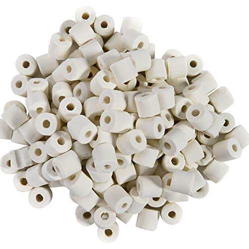JIH Aquarium Bio Ceramic Rings Filter Media for Pond Fish Tank Canister Filter (4 lbs)