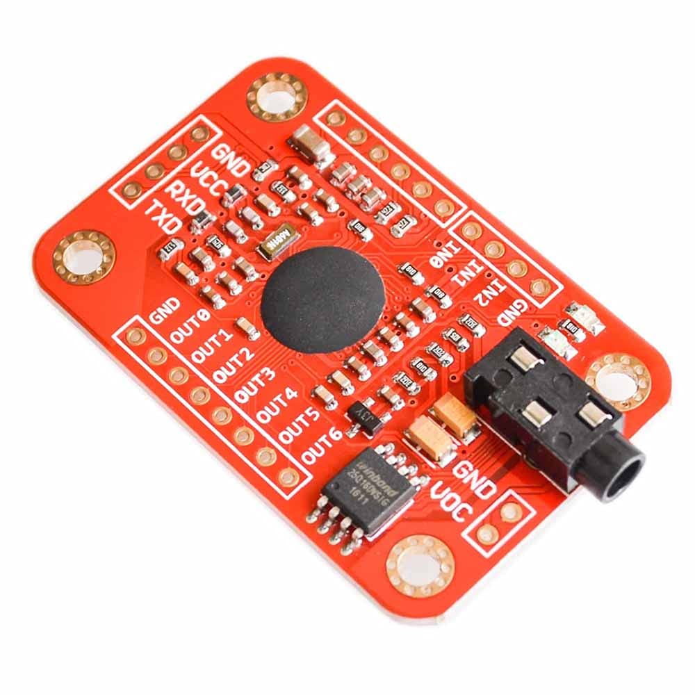Rakstore Speak Recognition Voice Recognition Module V3 Compatible with for Arduino Support 80 Kinds of Voice DC 4.4-5.5 V High Accuracy