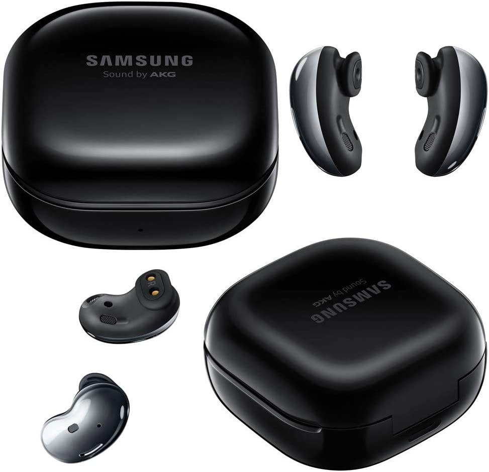 Samsung Galaxy Buds Live, Earbuds w/Active Noise Cancelling (Mystic Black) (Renewed)