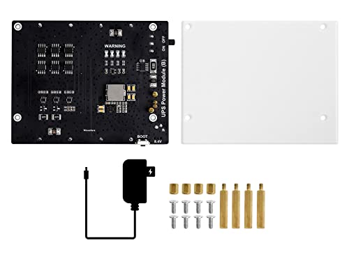 Waveshare UPS Power Module (B) for Jetson Nano 5V Uninterruptible Power Supply 5A High Current with Pogo Pins Connector