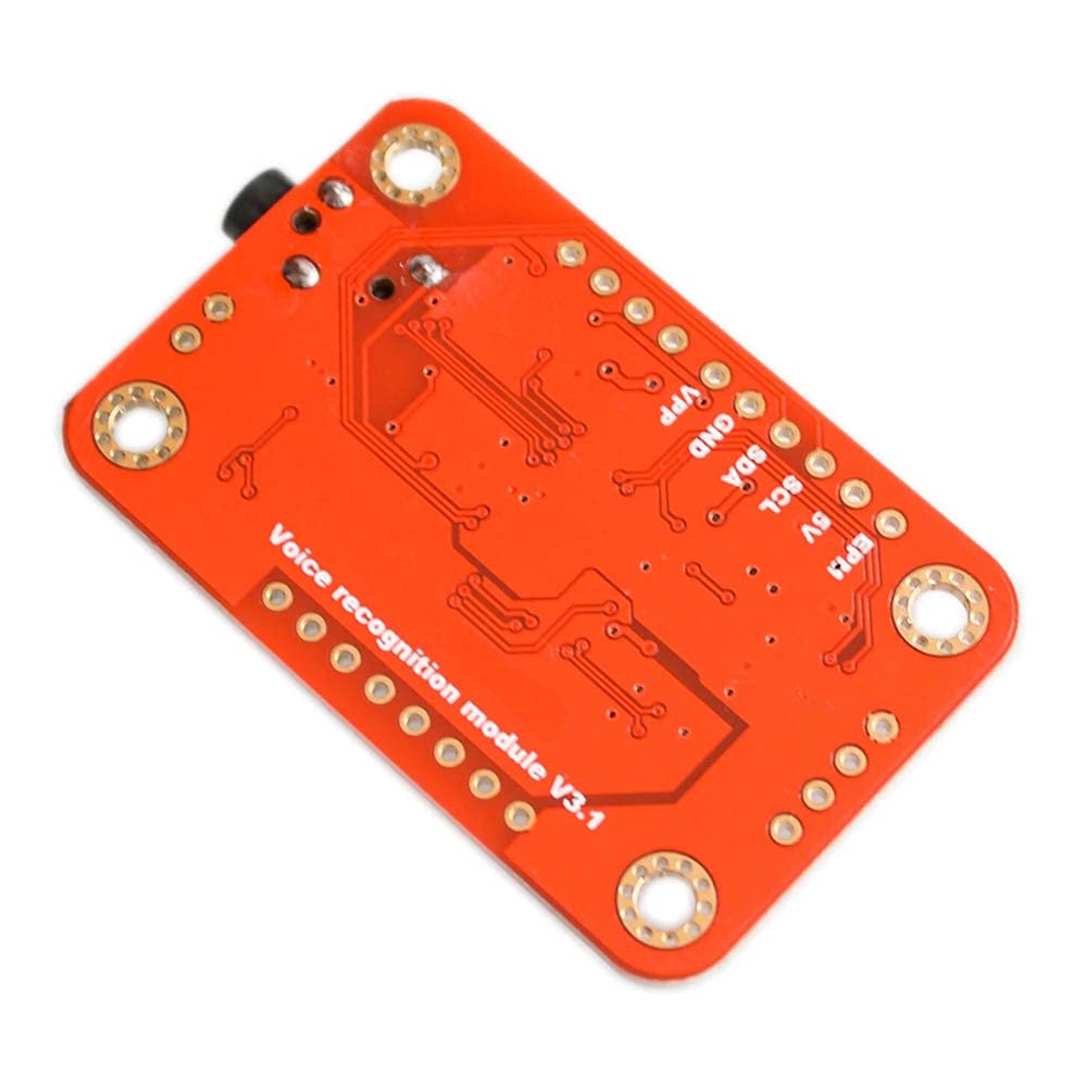 Rakstore Speak Recognition Voice Recognition Module V3 Compatible with for Arduino Support 80 Kinds of Voice DC 4.4-5.5 V High Accuracy