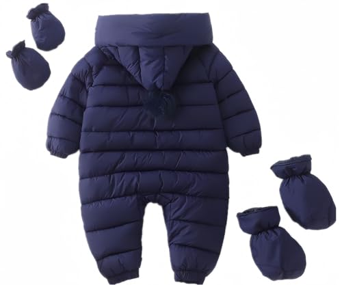 Ohrwurm Snowsuit For Baby Boy 9-12 Months Toddler Girl Winter Coat Infant Jacker Clothes Navy 9-15 Months
