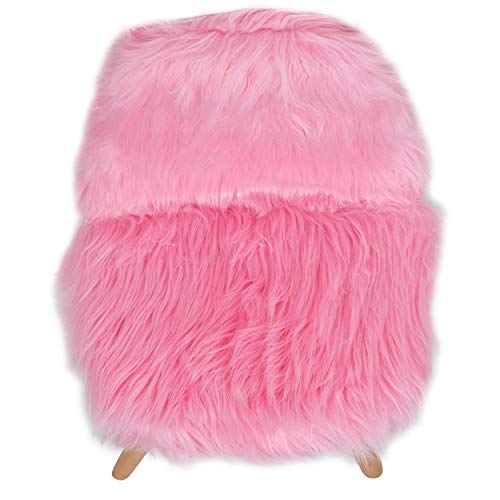 Flash Furniture Kids Shaggy Dog Light Pink Accent Chair