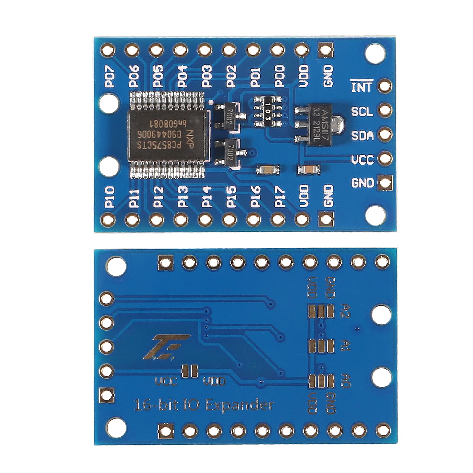 ACEIRMC 3pcs PCF8575 IO Expander Board Module I2C to 16IO IIC I2C I/O Extension Shield Module 16 bit SMBus I/O Ports for Arduino R3 (3pcs)