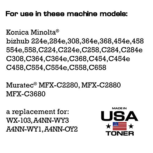 MADE IN USA TONER Compatible Waste Box for Konica Minolta WX-103 (2 Pack)