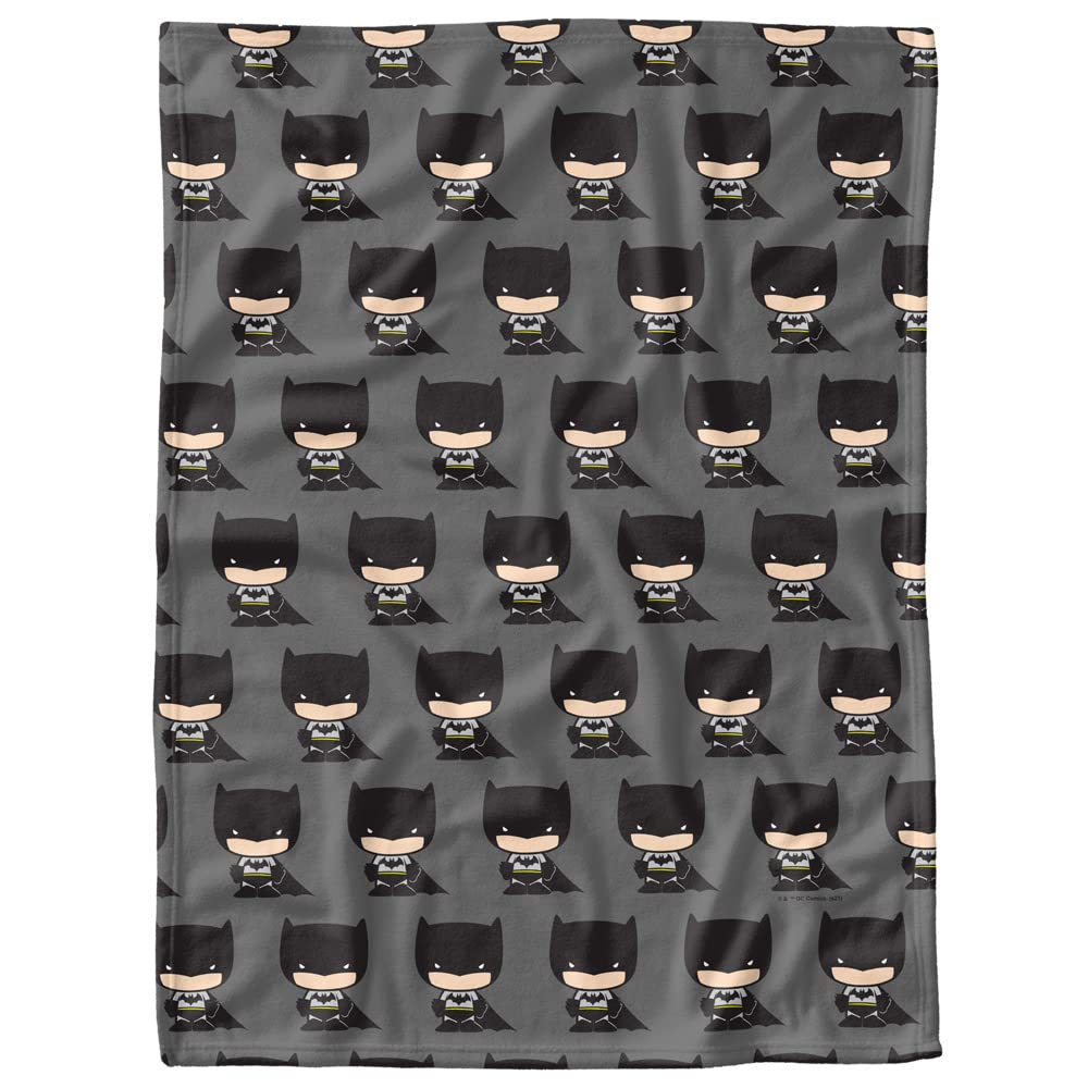LOGOVISION Batman Lightweight Baby Blanket, 30"X40", Cute Chibi Character Pattern Unisex for Infants Girls & Boys