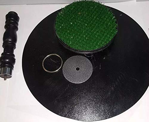 New Falconry Fiber Block Perch 6.5" Indoor & Outdoor with Astroturf Heavy Base