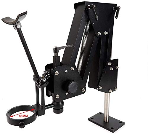 Micro Inlaid Mirror Spring Stand Multi-Directional Microscope Binocular Stereo Zoom Micro Inlaid Mirror Spring Bracket Micro-Setting Microscope Jewelry Making Tool (Only Stand(85mm))