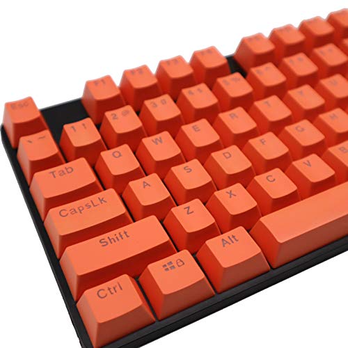 104Pcs Keycaps,Mechanical Keyboard Keycaps,Key Caps,Gaming Keyboard Keycaps,Keycaps,Universal Backlight KeyCaps,KeyCaps Replacement,ABS OEM Keyboard Accessory for Mechanical Keyboards Orange