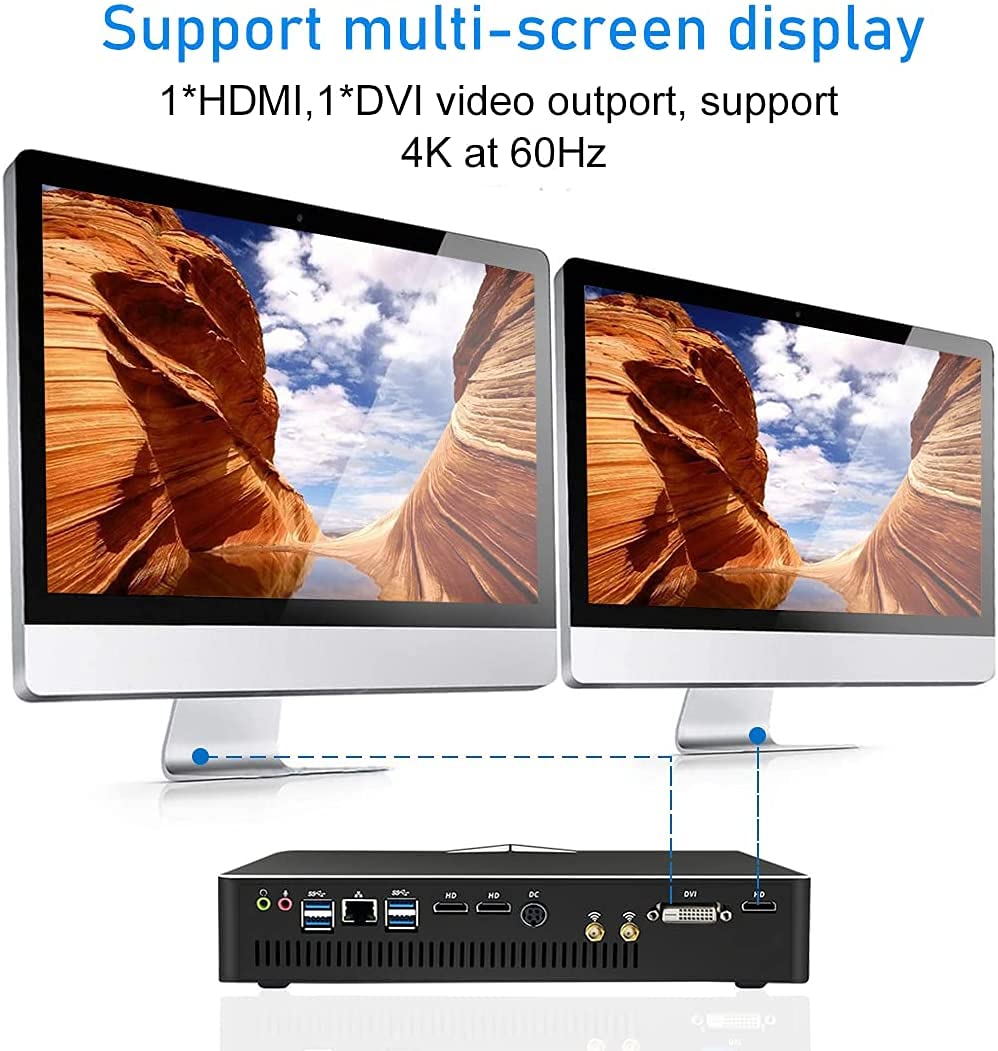 PARTAKER Mini Gaming PC,Desktop Computer,Powerful Mini PC with Core i9 10900F Octa Core Processor, 64GB DDR4 1TB SSD, GTX1050Ti, 4K, Dual Monitor Capable, Win10 Pro