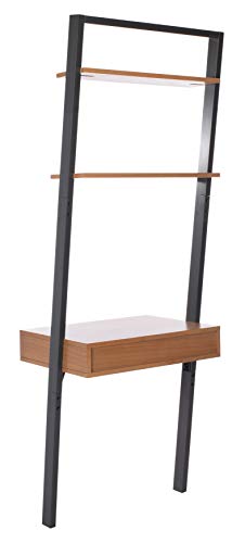 Safavieh Home Collection Kamy Natural and Charcoal 2-Shelf Leaning Desk DSK9401A