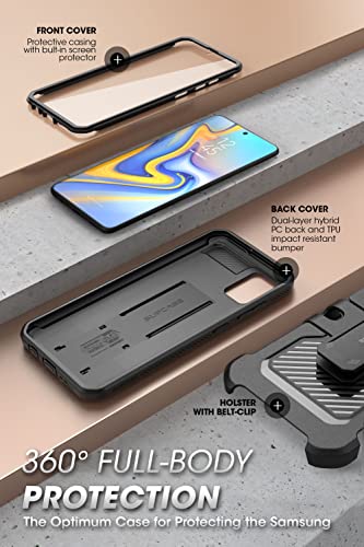 SUPCASE Unicorn Beetle Pro Series Designed for Samsung Galaxy A71 5G Case[Not for A71 5G UW Verizon], Full-Body Rugged Holster & Kickstand Case with Built-in Screen Protector (Black)