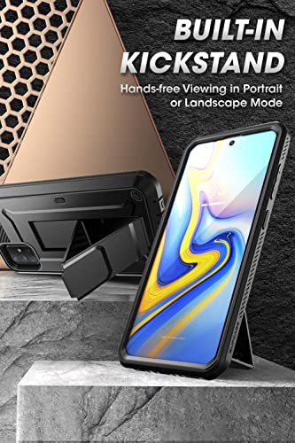 SUPCASE Unicorn Beetle Pro Series Designed for Samsung Galaxy A71 5G Case[Not for A71 5G UW Verizon], Full-Body Rugged Holster & Kickstand Case with Built-in Screen Protector (Black)