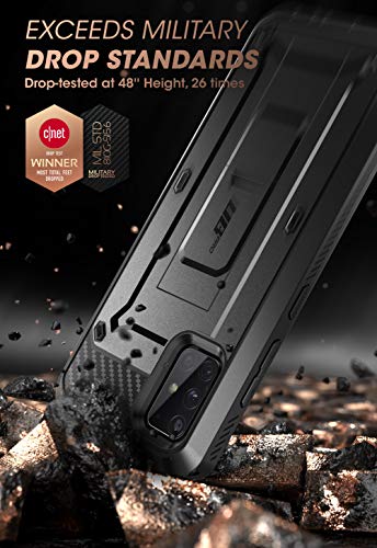 SUPCASE Unicorn Beetle Pro Series Designed for Samsung Galaxy A71 5G Case[Not for A71 5G UW Verizon], Full-Body Rugged Holster & Kickstand Case with Built-in Screen Protector (Black)