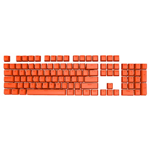 104Pcs Keycaps,Mechanical Keyboard Keycaps,Key Caps,Gaming Keyboard Keycaps,Keycaps,Universal Backlight KeyCaps,KeyCaps Replacement,ABS OEM Keyboard Accessory for Mechanical Keyboards Orange