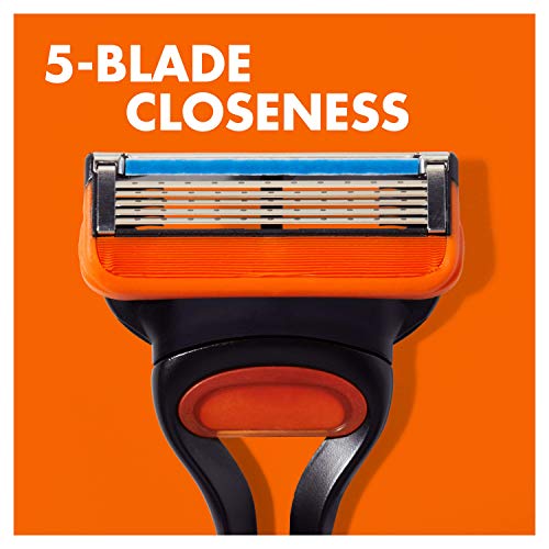 Gillette Fusion5 Razor Blades Men, Pack of 24 Razor Blade Refills with Precision Trimmer, 5 Anti-Friction Blades, Packaging May Vary