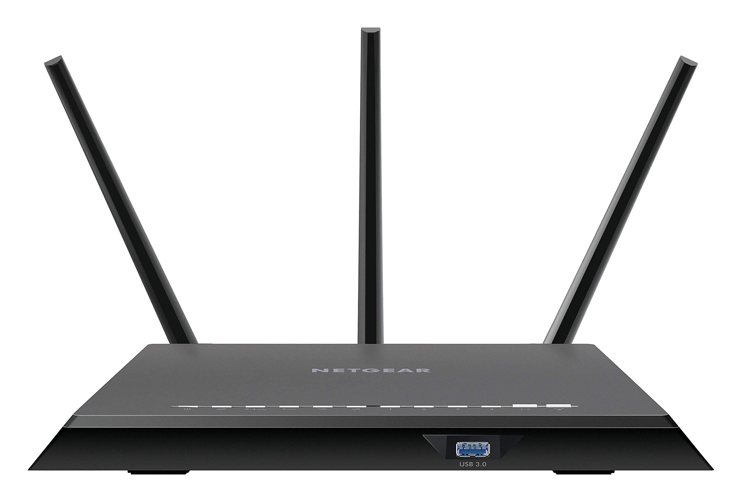 Netgear R7000-100NAR Dual-Band (2.4 GHz / 5 GHz) Gigabit Ethernet Black Wireless Router (Renewed)
